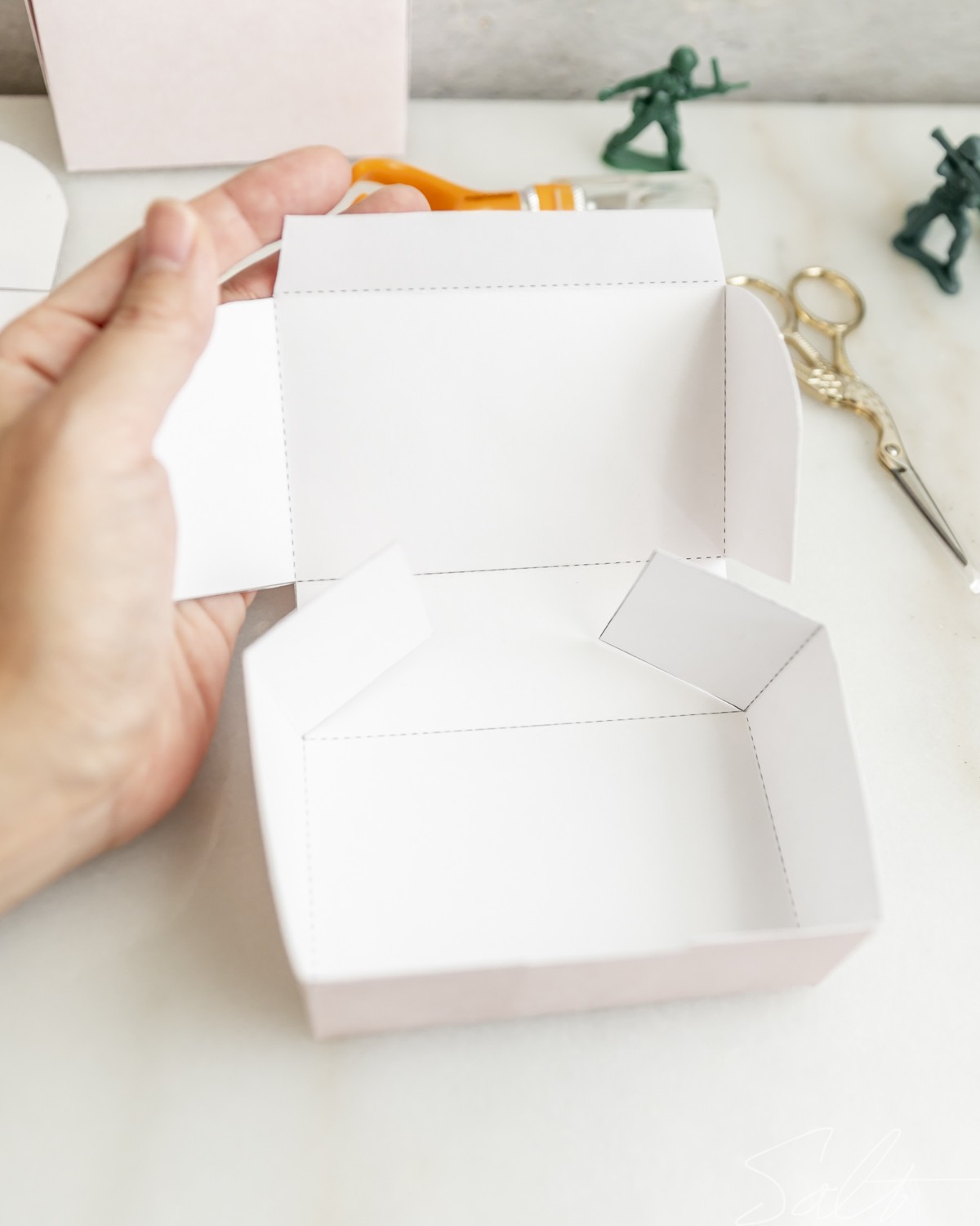 [Free Download] DIY Ted Lasso's Pink Biscuit Box - Salt Harvest Creatives