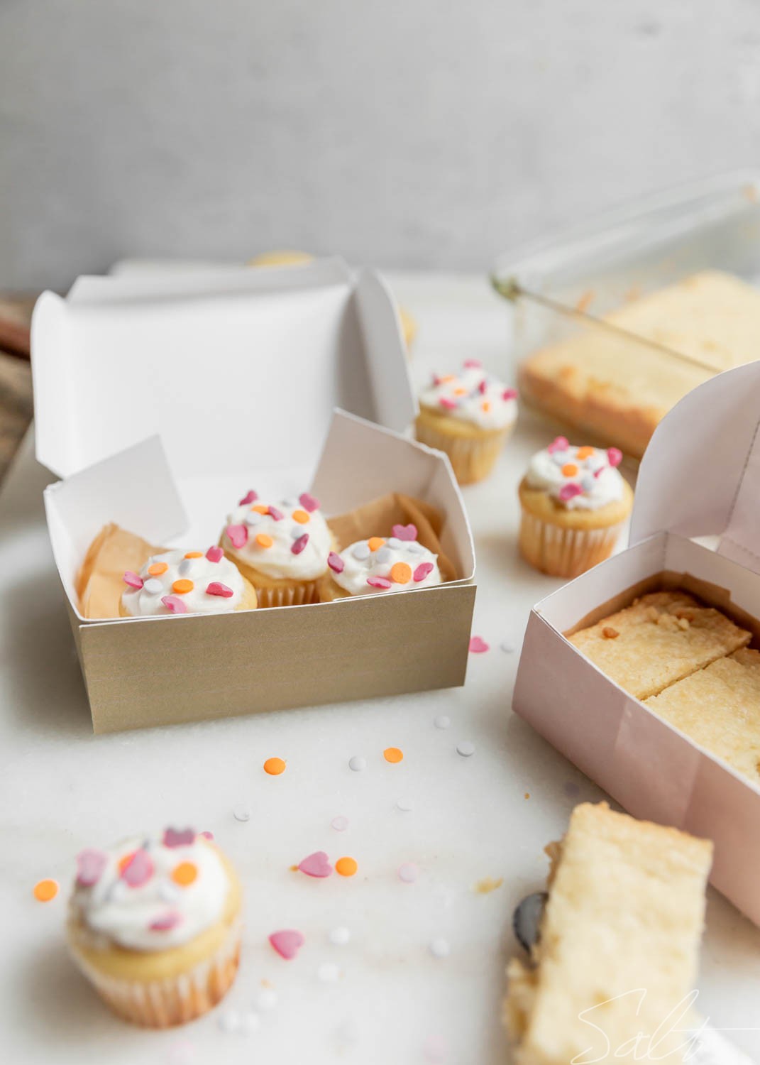 Ted Lasso's Higgins' mini cupcakes - Salt Harvest Creatives