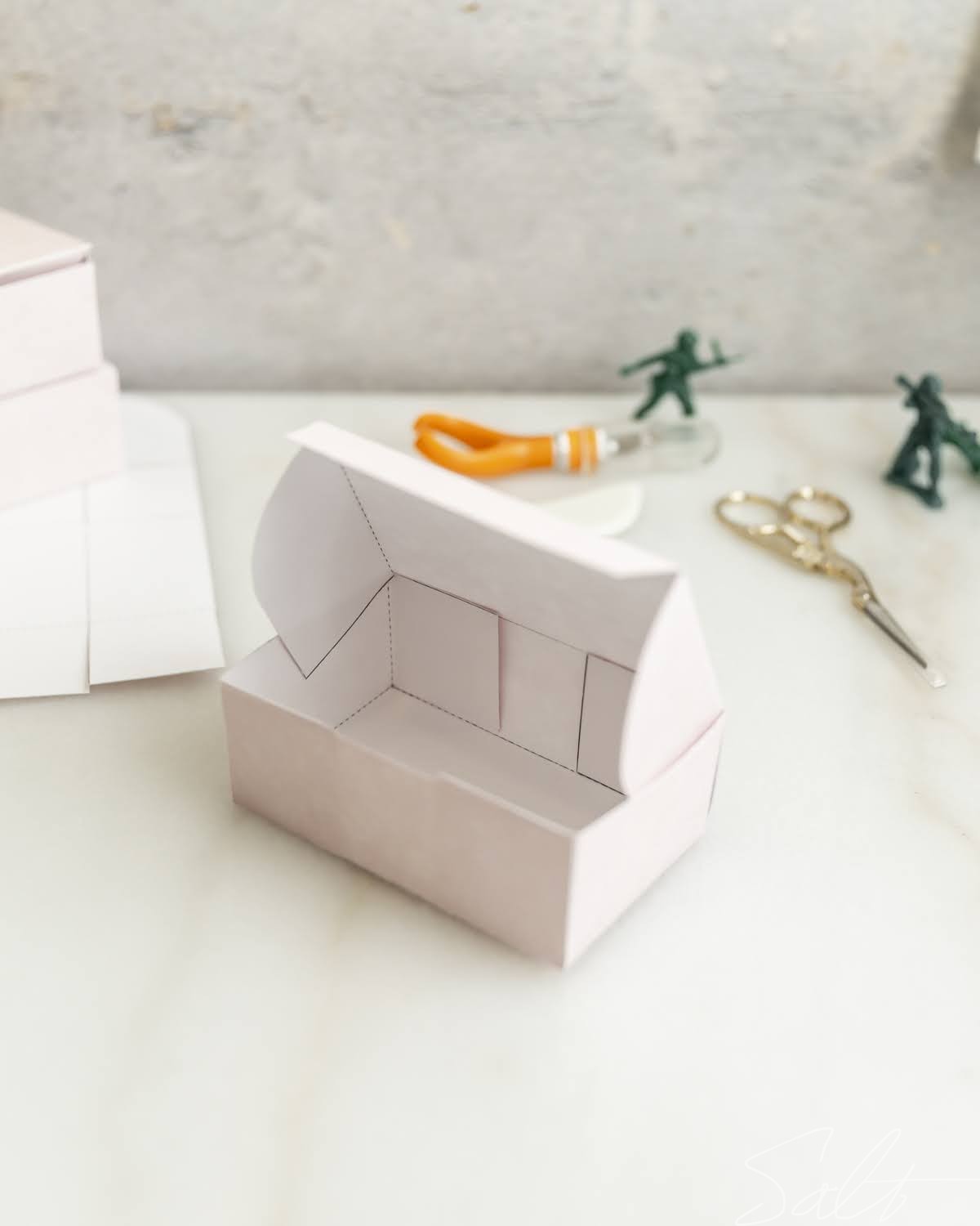 [Free Download] DIY Ted Lasso's Pink Biscuit Box - Salt Harvest Creatives