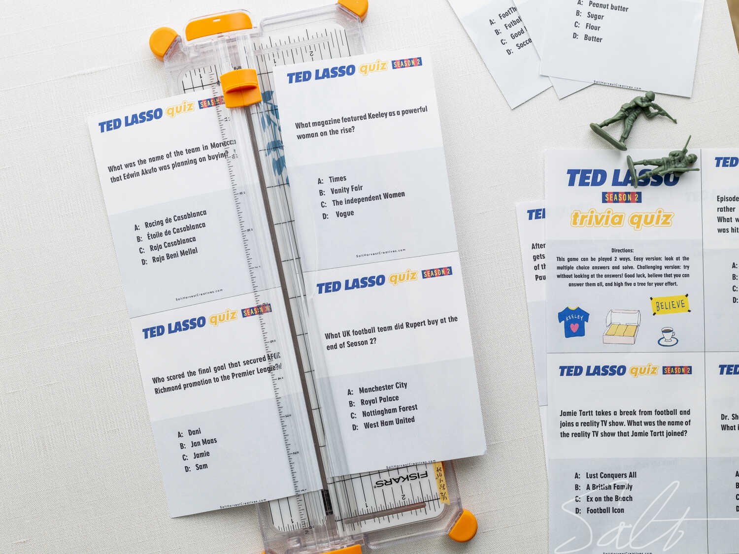 Ted Lasso Season 3 Party & Trivia quiz download - Salt Harvest Creatives