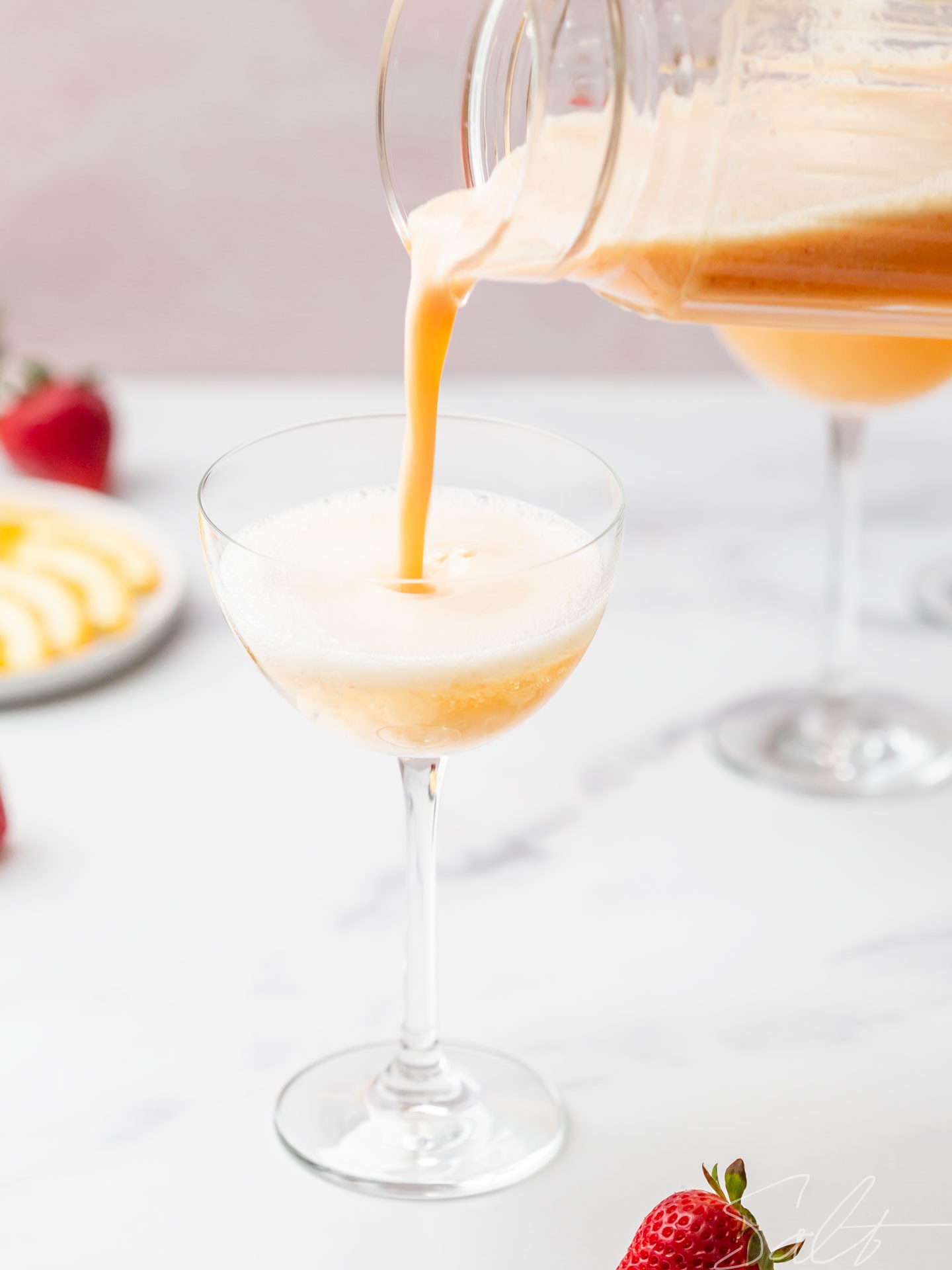 Fresh Strawberry Mimosa - Salt Harvest Creatives